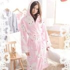 Sweet Princess - Hooded Rabbit-Print Fleece Robe | YesStyle