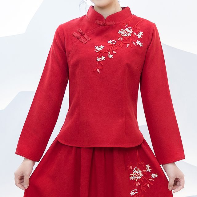 Goldeon - Traditional Chinese Long-Sleeve Top | YesStyle