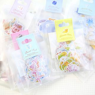 Cute Essentials - Translucent Printed Stickers (70 pcs) | YesStyle