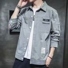 Myanderthal - Collar Lettering Shirt Jacket | YesStyle