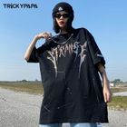 Oppa homme - Elbow-Sleeve Rhinestone Lettering T-Shirt | YesStyle