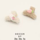 PiggyFarm - Rabbit / Carrot Chenille Hair Clamp | YesStyle