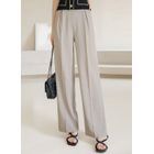 Styleonme - Creased Wide-Leg Slacks | YesStyle