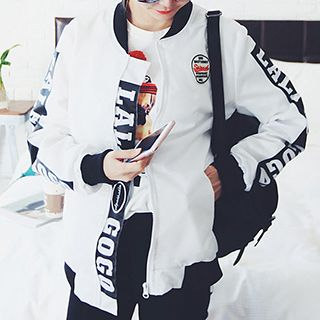 Fancy Show - Lettering-Trim Zip Jacket | YesStyle