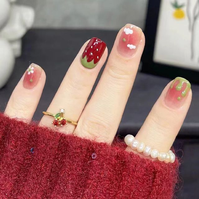 Cutip Nails - Strawberry Press On Nail | YesStyle