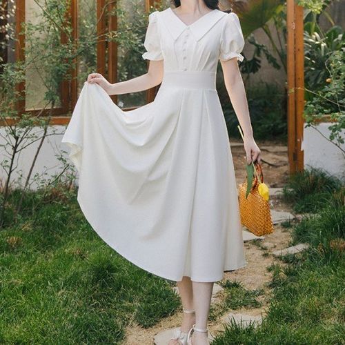 Casual White Dresses With Sleeves