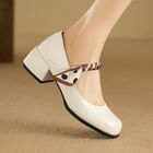 Freesia - Low Heel Faux Leather Mary Jane Pumps | YesStyle