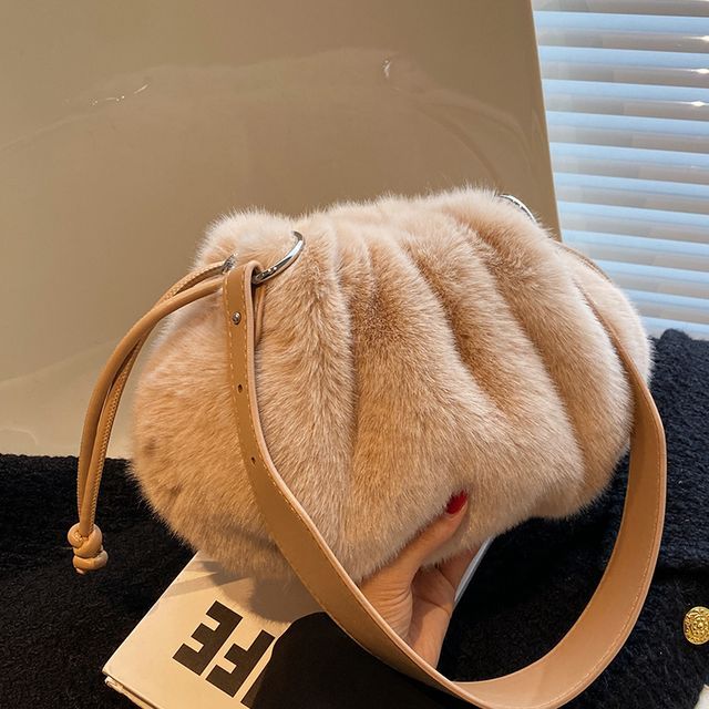 Nautilus Bags - Plain Fluffy Shoulder Bag | YesStyle