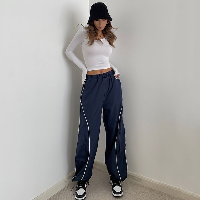 Colada - Outdoor Drawstring-Hem Cargo Jogger Pants | YesStyle