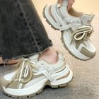 Novice - Lettering Lace-Up Platform Sneakers | YesStyle