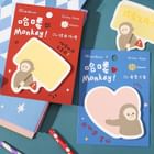 OH.LEELY - Monkey Sticky Note (Various Designs) | YesStyle