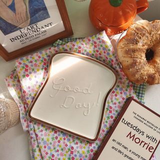 Oknana Home - Toast Ceramic Food Tray | YesStyle