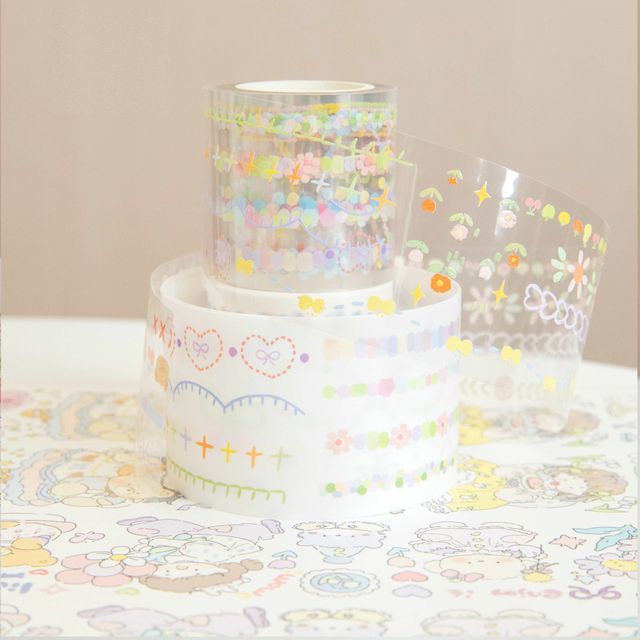 Mermaid's Murmur - Cartoon Masking Tape (Various Designs) / Set | YesStyle