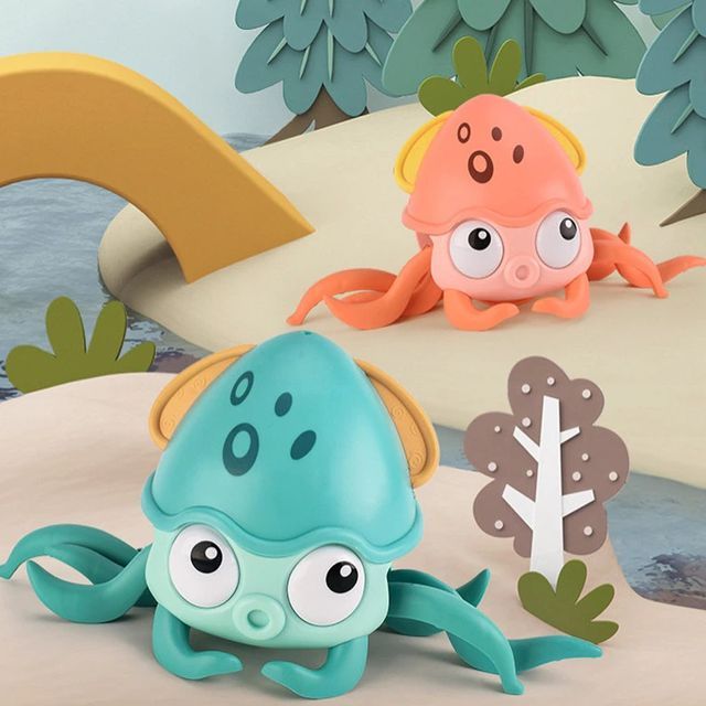 HOMTEC - USB Rechargeable Octopus Toy with Obstacle Avoidance Sensor ...