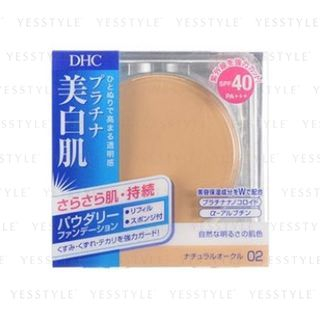 DHC - Lasting White Powdery Foundation SPF 40 PA+++ 02 Refill | YesStyle