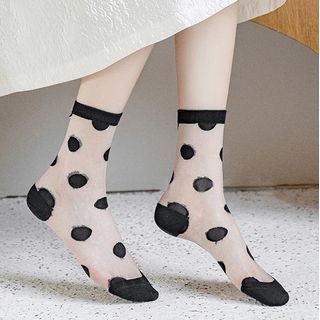 Himiko Makoto - Printed Sheer Socks (Various Designs) | YesStyle
