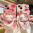CeLLEAGUE - Fortune Cat Print Phone Case - iPhone / Huawei | YesStyle