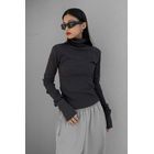 SIMPLY MOOD - Turtleneck Ribbed Top | YesStyle