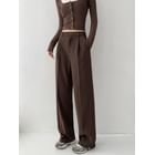 Shira - Pressed Wide-Leg Slacks | YesStyle