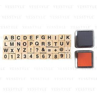 MUJI - Stamp Set Alphabet | YesStyle