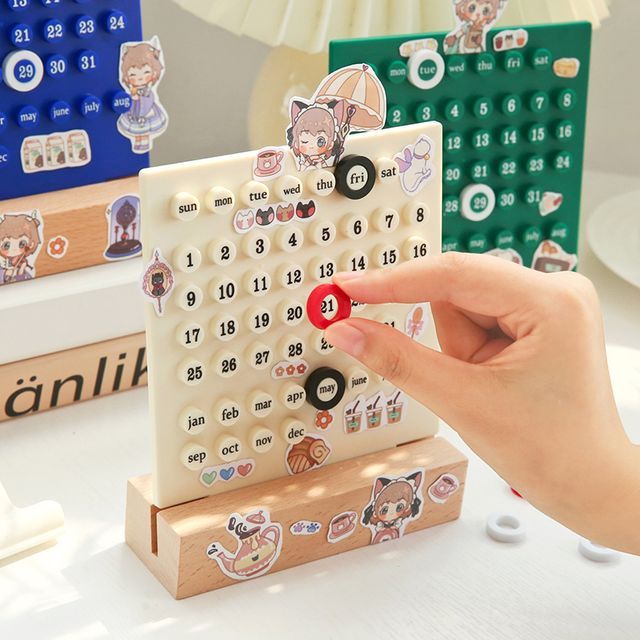 Cute Essentials - Desktop Calendar with Sticker | YesStyle