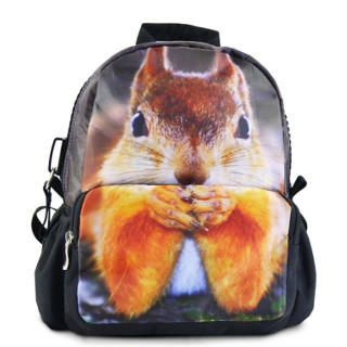 Bistar - Squirrel Printing Large Zipper 12 inch Backpack | YesStyle