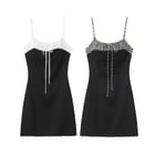 Osion - Spaghetti Strap Bow Mini Bodycon Dress | YesStyle