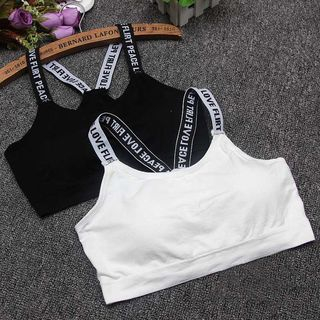 camikiss - Lettering Bra Top | YesStyle