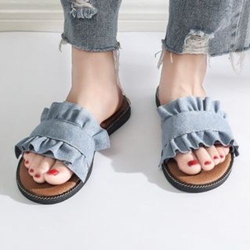 SouthBay Shoes - Ruffle Slide Sandals | YesStyle