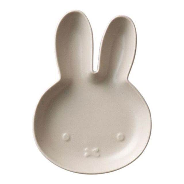 Kane Shotoki - Miffy Die Cut Ceramic Plate S (Grey) | YesStyle