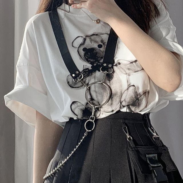 CIMAO - Faux Leather & Alloy Body Chain | YesStyle