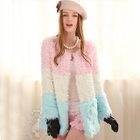 Dabuwawa - Color-Block Faux-Fur Jacket | YesStyle