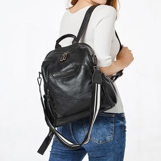 AIDO - Convertible Genuine Leather Backpack | YesStyle