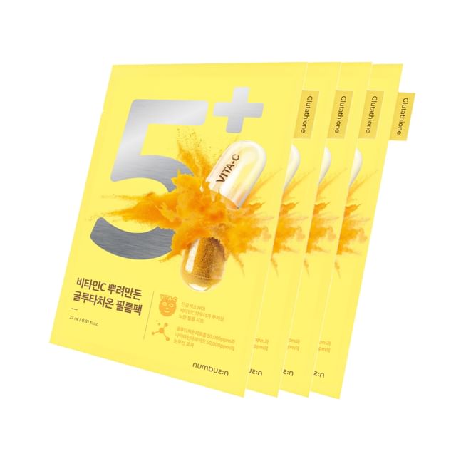 numbuzin - No.5+ Glutathione Vitamin Concentrated Mask Set | YesStyle