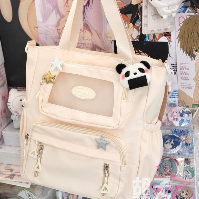 Anchara - PVC Panel Crossbody Bag / Charm / Set | YesStyle