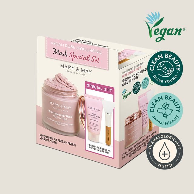 Mary&May - Vegan Rose Hyaluronic Mask Special Set | YesStyle