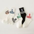 TAHLIA - Two-Tone Lettering Socks | YesStyle