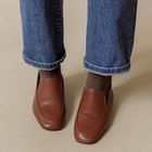 JUSTONE - Square-Toe Stitch Loafers | YesStyle