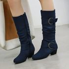 Freesia - Low-Heel Buckled Tall Boots | YesStyle