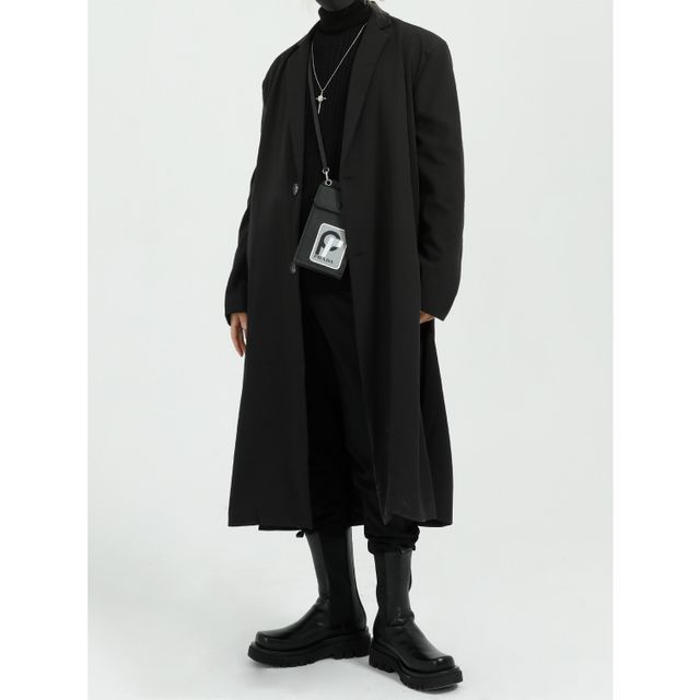 FAERIS - Long-Sleeve Plain Coat | YesStyle