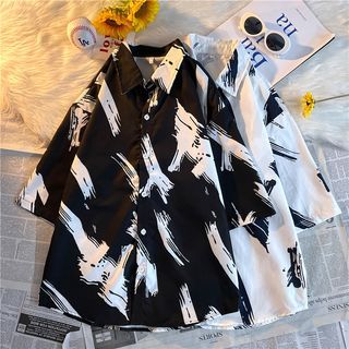 Nadroj - Short-Sleeve Printed Shirt | YesStyle