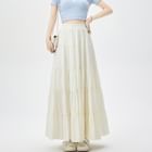 Shinsei - High Waist Plain Maxi A-Line Skirt | YesStyle