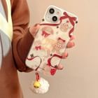 Mobby - Animal Ribbon Bell Pom Pom Phone Case - iPhone 15 Pro Max / 15 ...