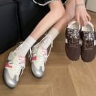 SouthBay Shoes - Lettering Lace-Up Sneakers | YesStyle