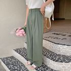 HOTPING - Buckled Wide-Leg Slacks | YesStyle