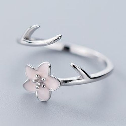 A’ROCH - 925 Sterling Silver Floral Open Ring | YesStyle