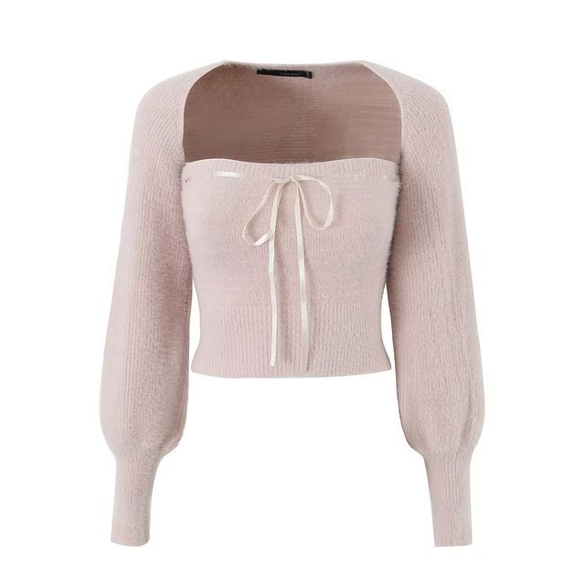 Cumulys - Set: Plain Bow Tube Top + Shrug | YesStyle