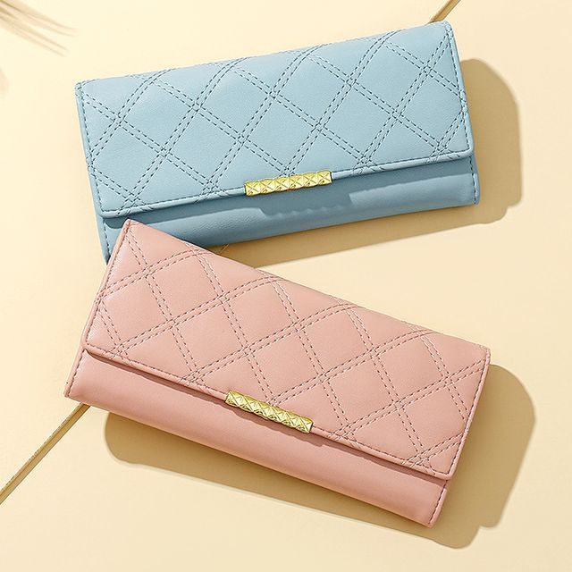 Taomicmic - Quilted Flap Long Wallet | YesStyle