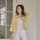 JUSTONE - 3/4-Sleeve Stopper-Hem Shirt | YesStyle