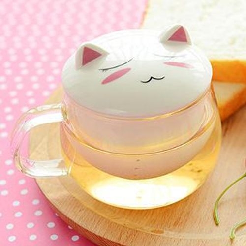 Show Home - Animal Lid Drinking Cup with Tea Infuser | YesStyle